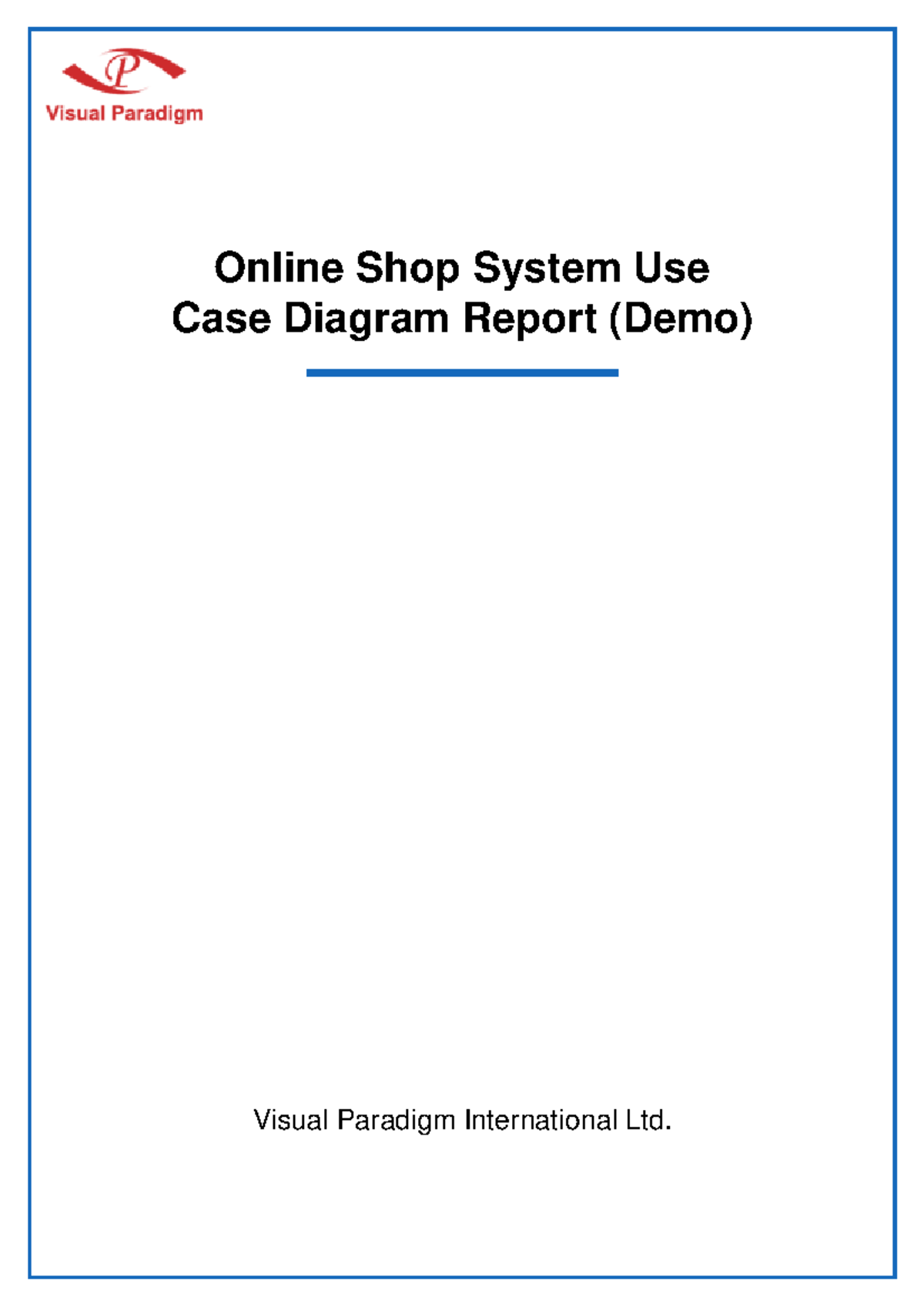 Online Shop System Use Case Diagram Report - Online Shop System Use ...
