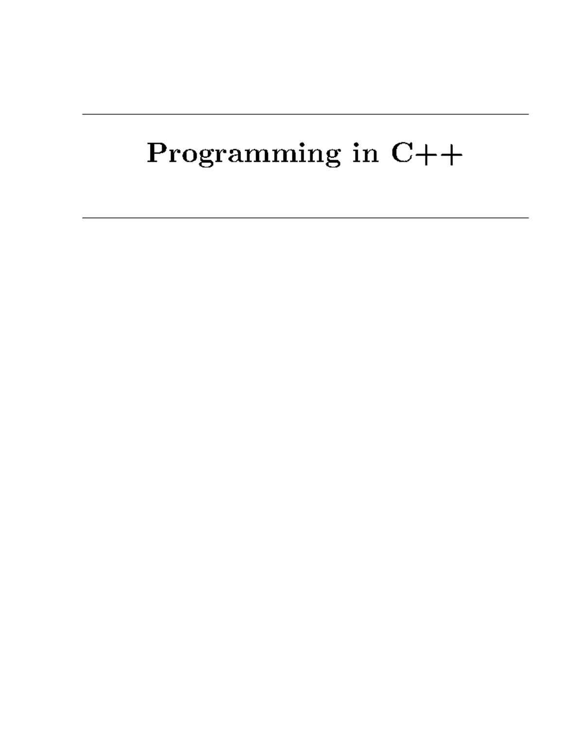 C++ - read well - Programming in C++ This work is licensed under the ...