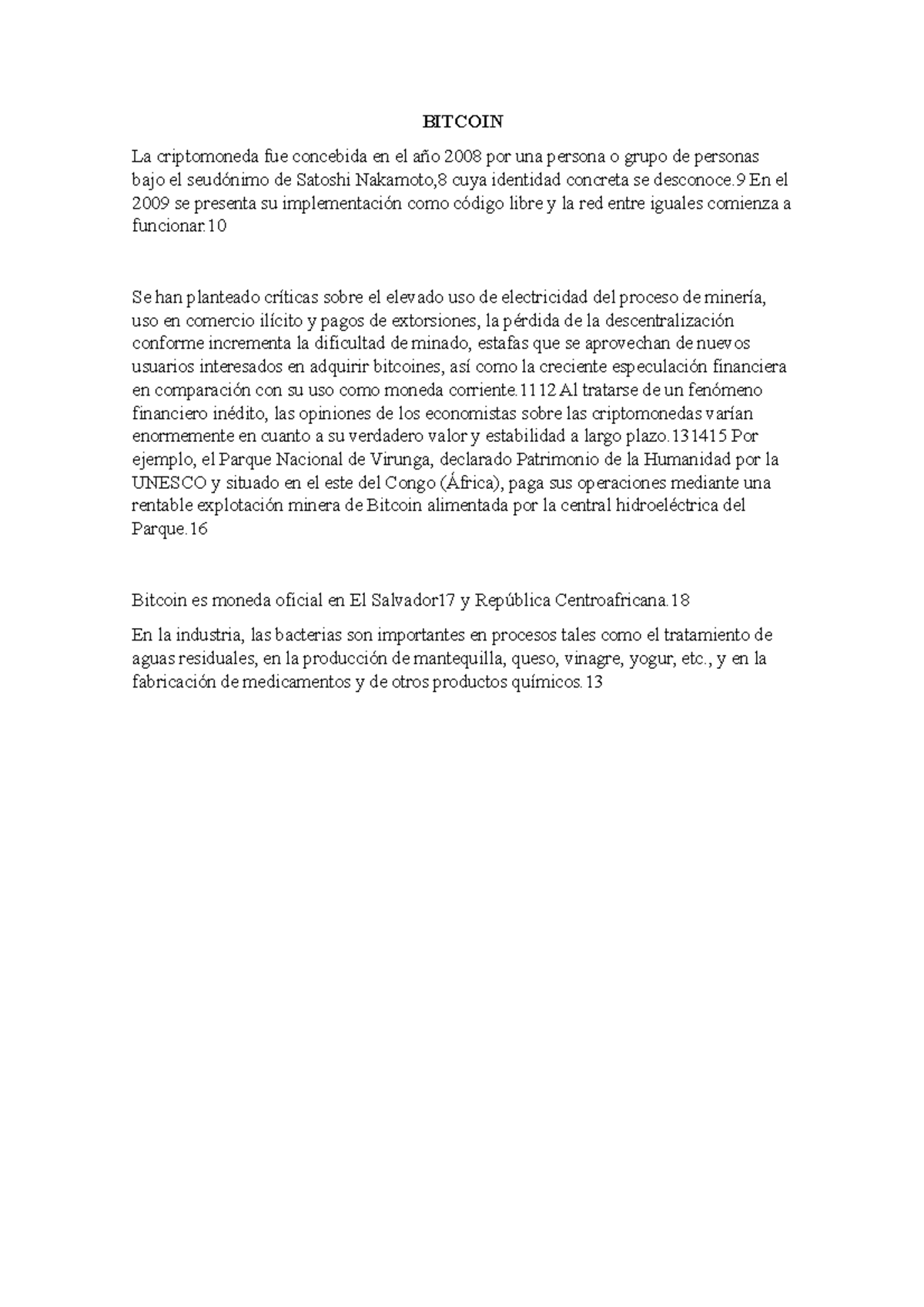 Bitcoin - BITCOIN La criptomoneda fue concebida en el año 2008 por una ...