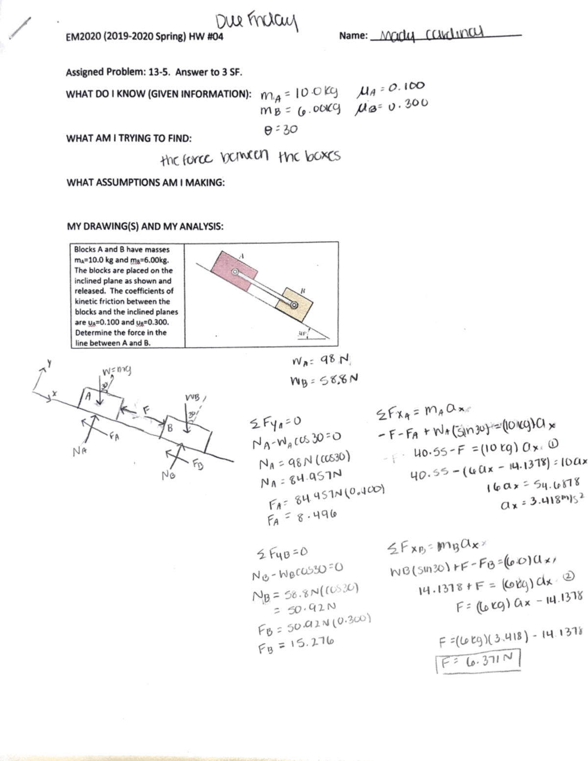 HW #4 - Homework - EM 2020 - Studocu