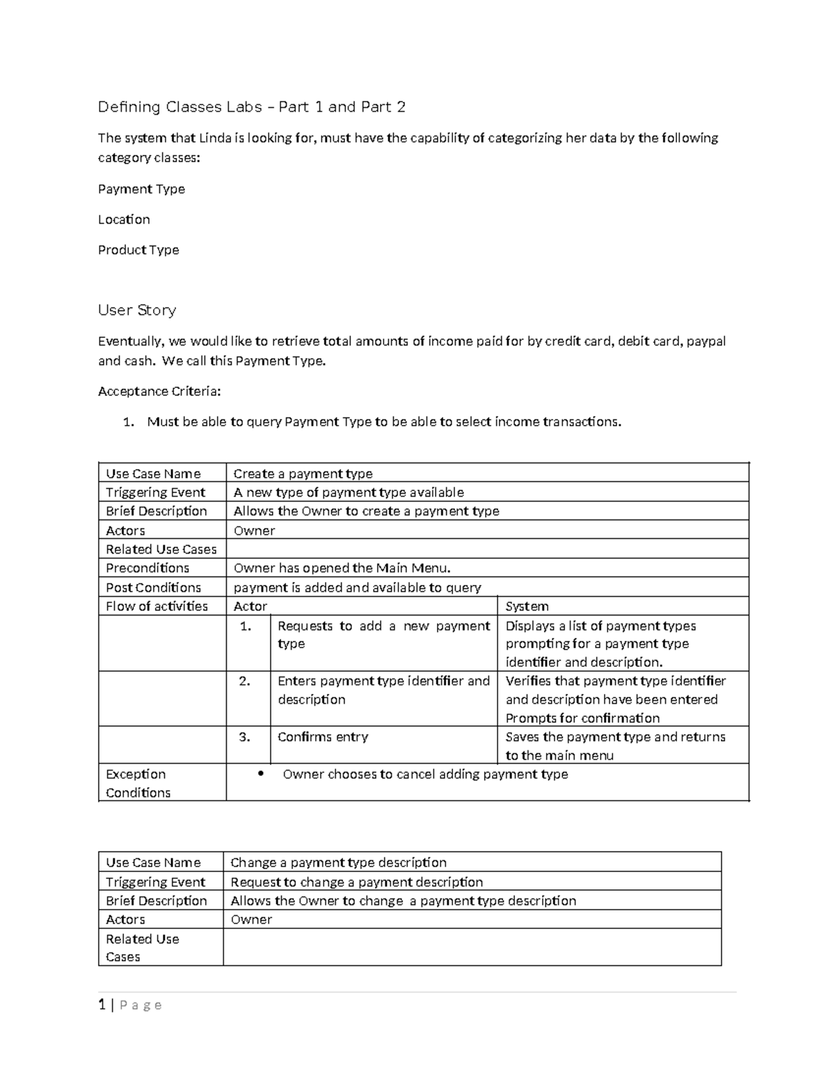 Defining Classes Lab (holiday Store) - Defining Classes Labs – Part 1 and Part 2 The system that ...