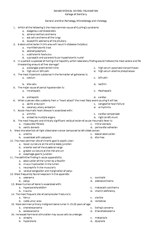 Endo notes - Endo - Medical and Dental History History of pain ...