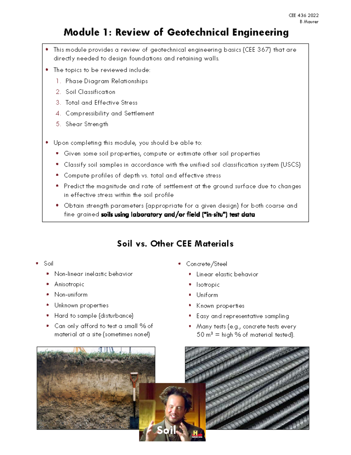 Module 1 Notes Skeleton (annotated) - Module 1: Review of Geotechnical ...
