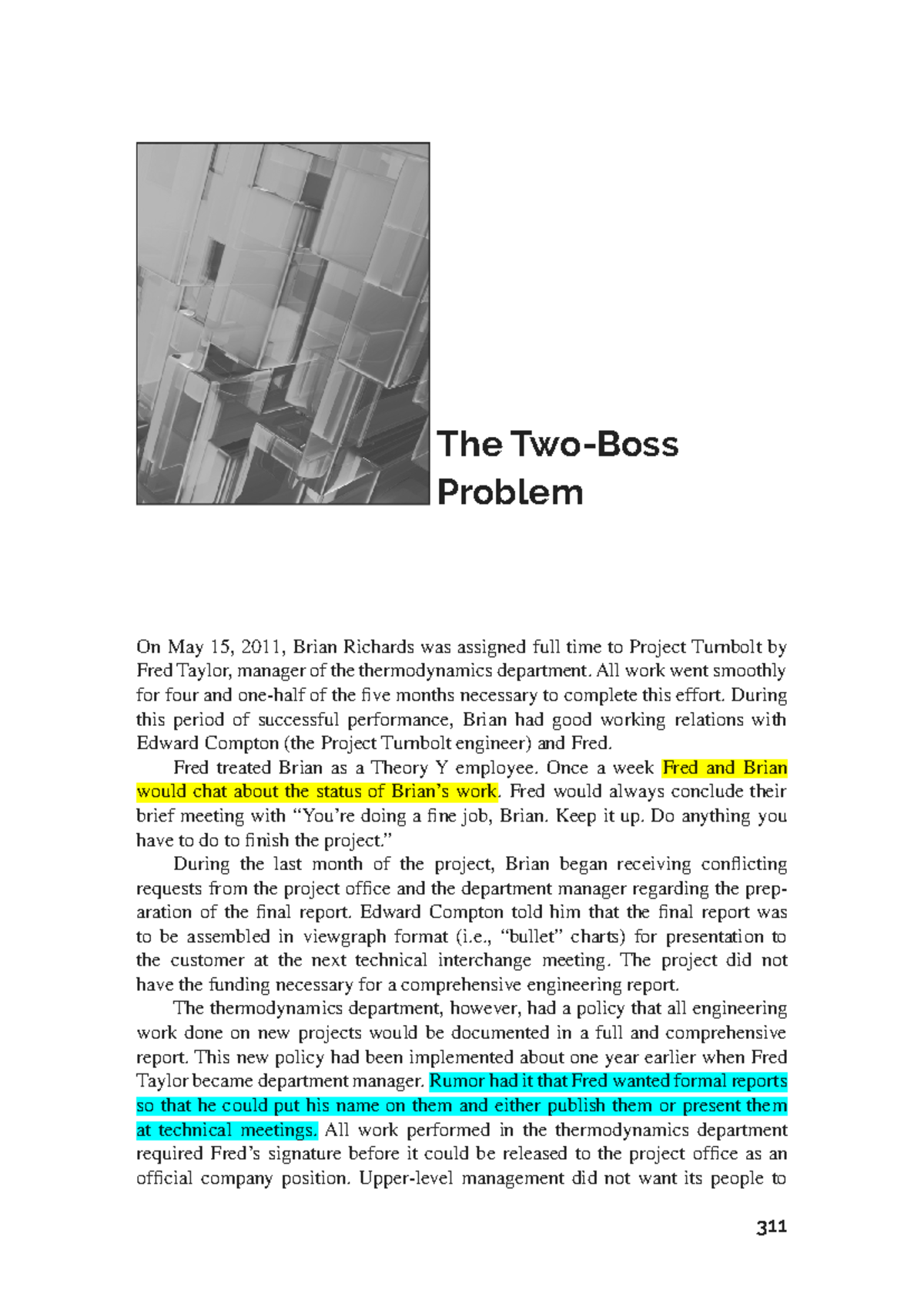 6. The two-boss problem - 311 The Two-Boss Problem On May 15, 2011 ...