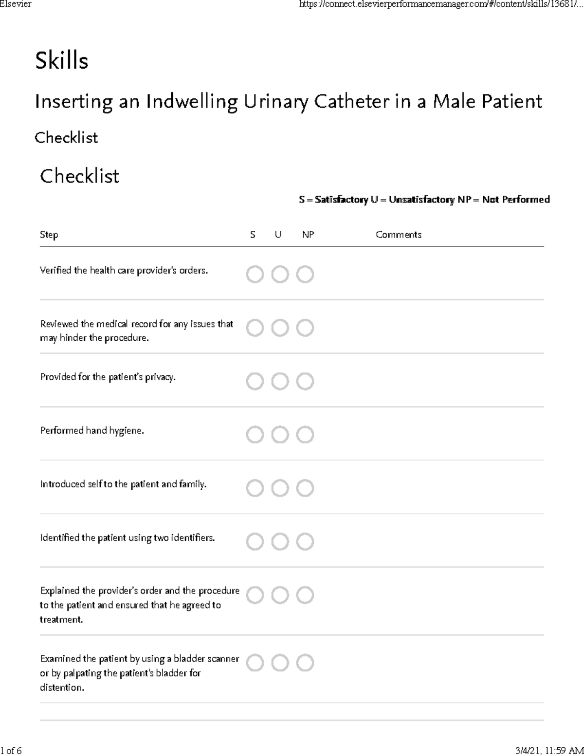 Male+Catheterization - Skills Inserting an Indwelling Urinary Catheter ...