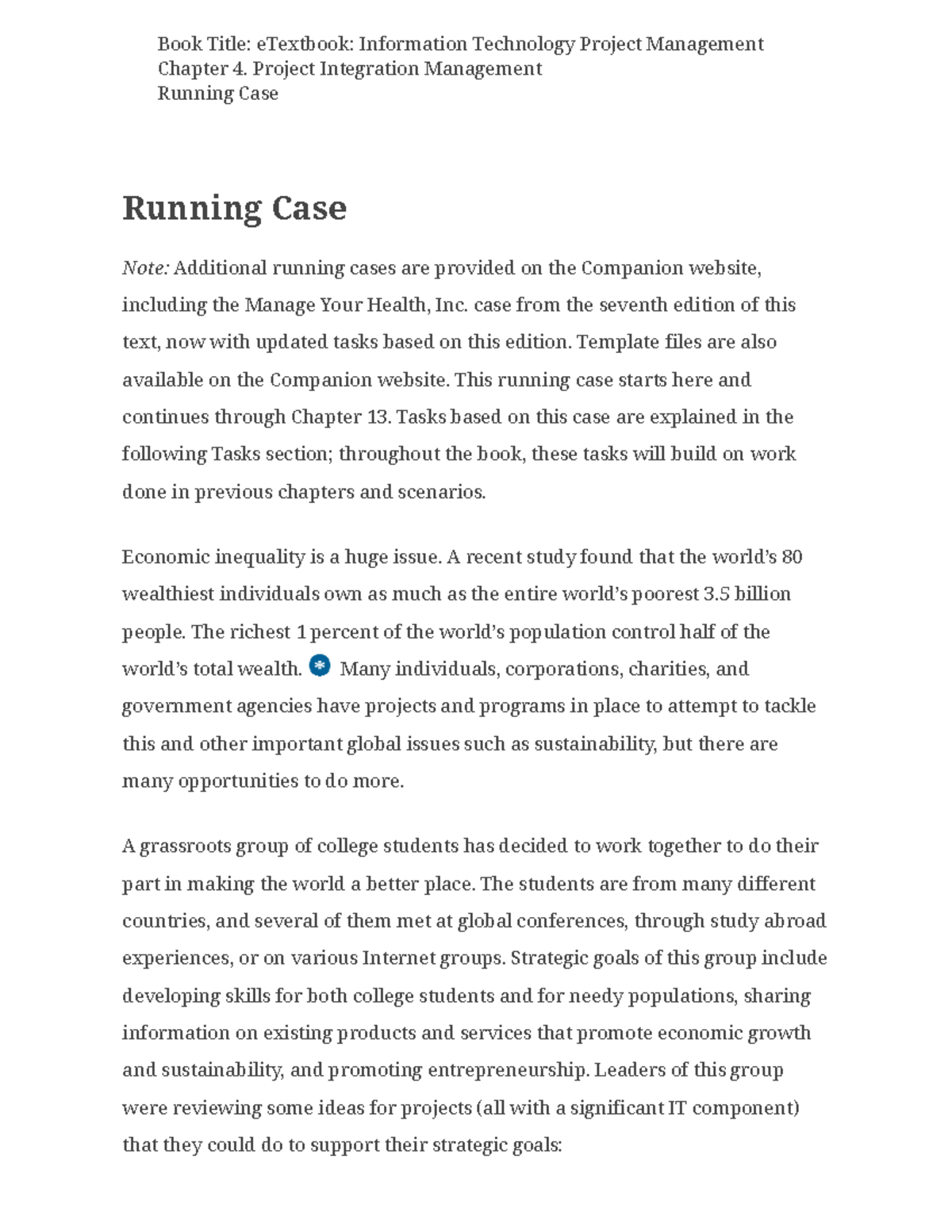 Chapter 4 - Book Title: eTextbook: Information Technology Project ...