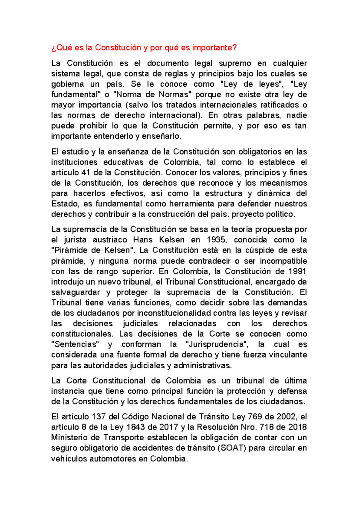 Qué es la Constitución y por qué es importante - ¿Qué es la ...