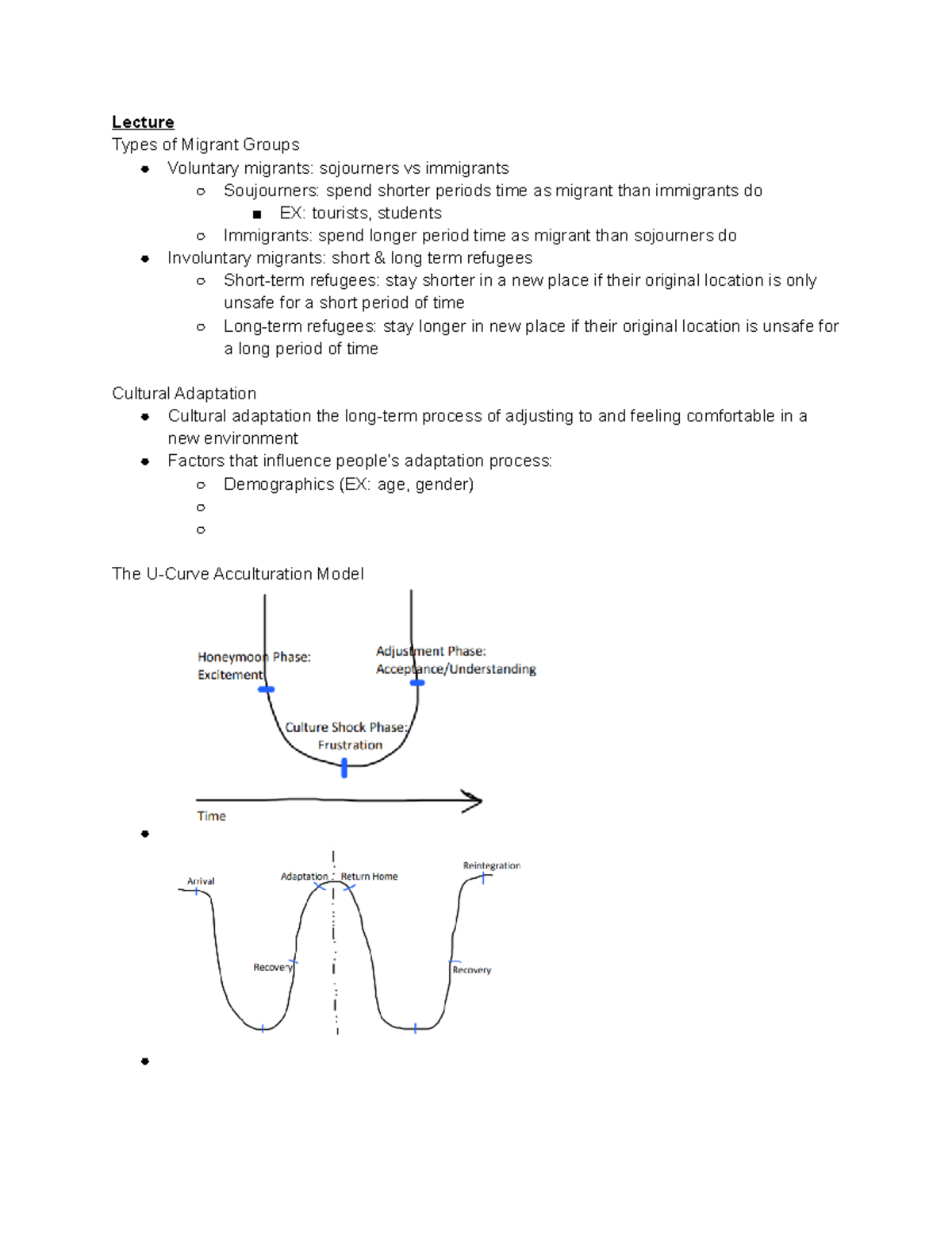 5 6 Intercultural Transitions - Lecture Types of Migrant Groups ...