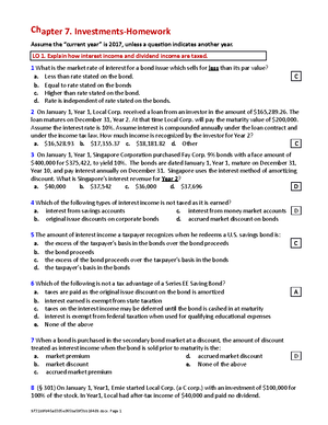 Federal Taxation chapter 1 homework - Tax Homework Chapter 1 Chuck, a ...