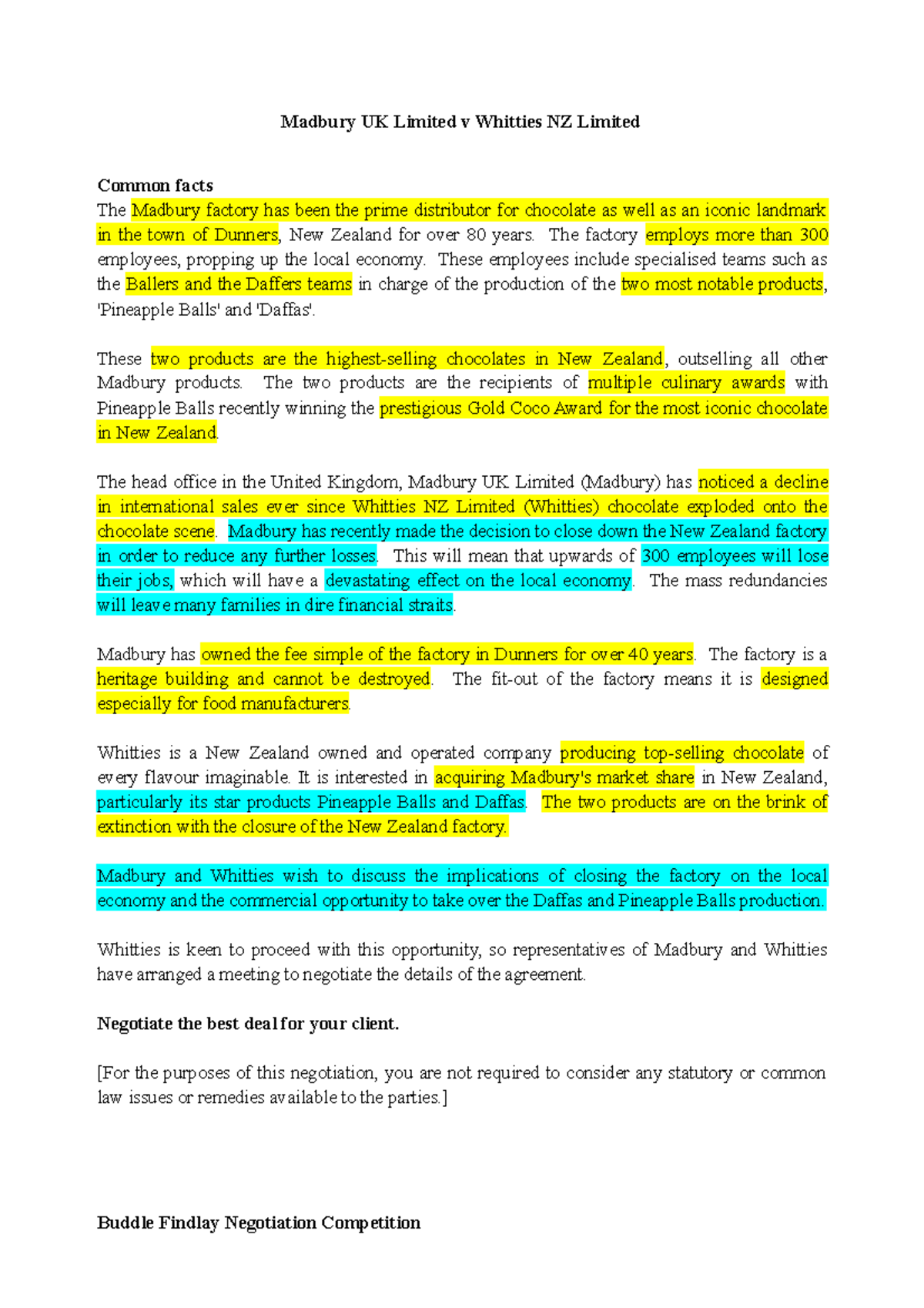 Madbury v Whitties - Side B (1) - Madbury UK Limited v Whitties NZ ...