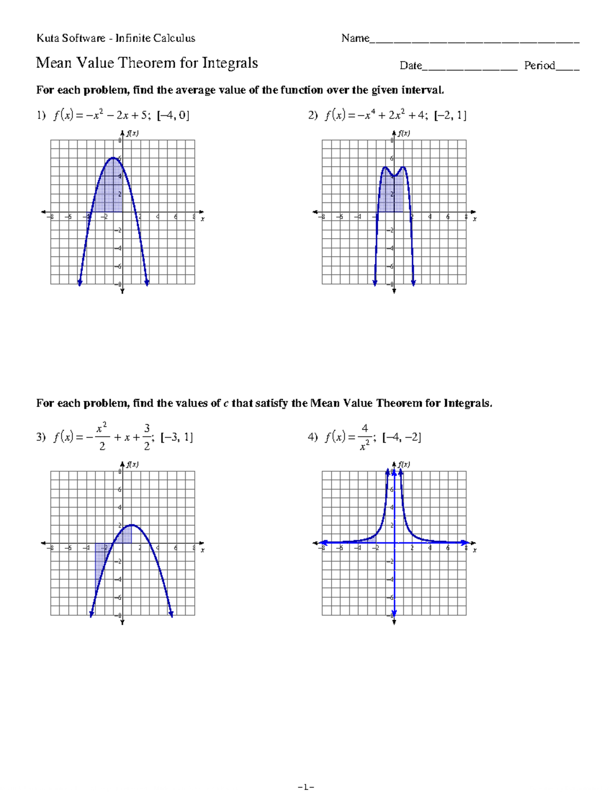 06 - Mean Value Theorem for Integrals - ©x t 2 x 0 t 113 b wKqu 8 t 3 ...