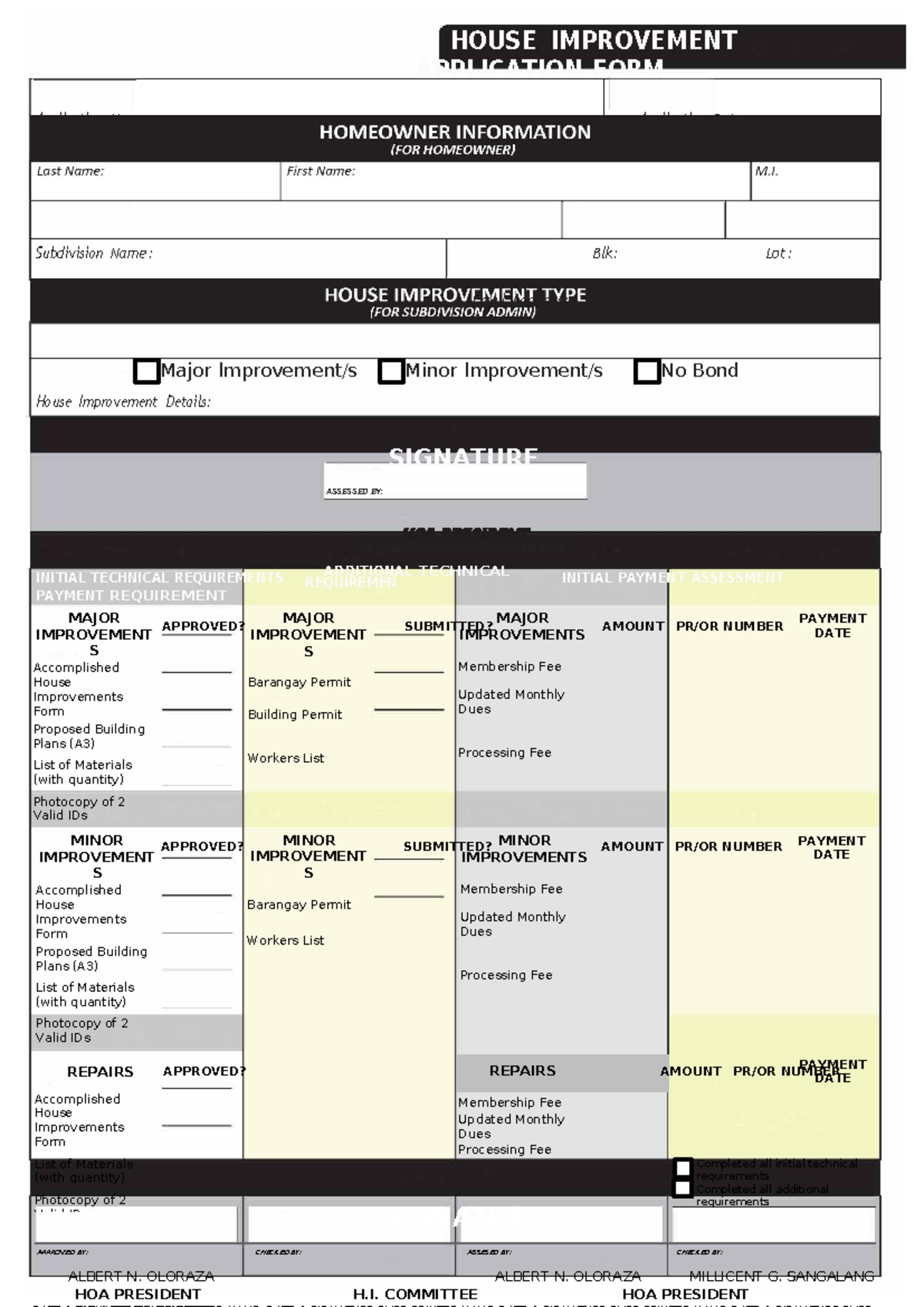 Construction-BOND-FORM - REQUIREMEN TS HOUSE IMPROVEMENT APPLICATION ...