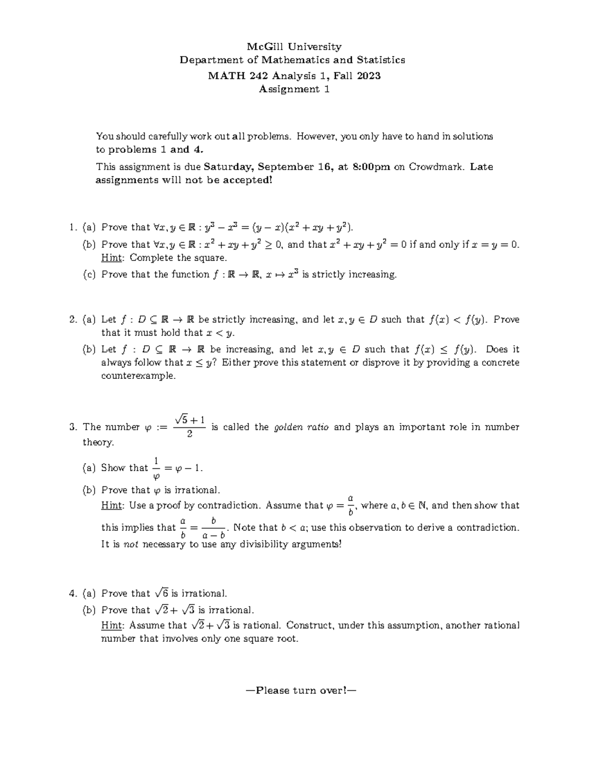 242f23ass1 - exercices practice on linear scalability - McGill ...