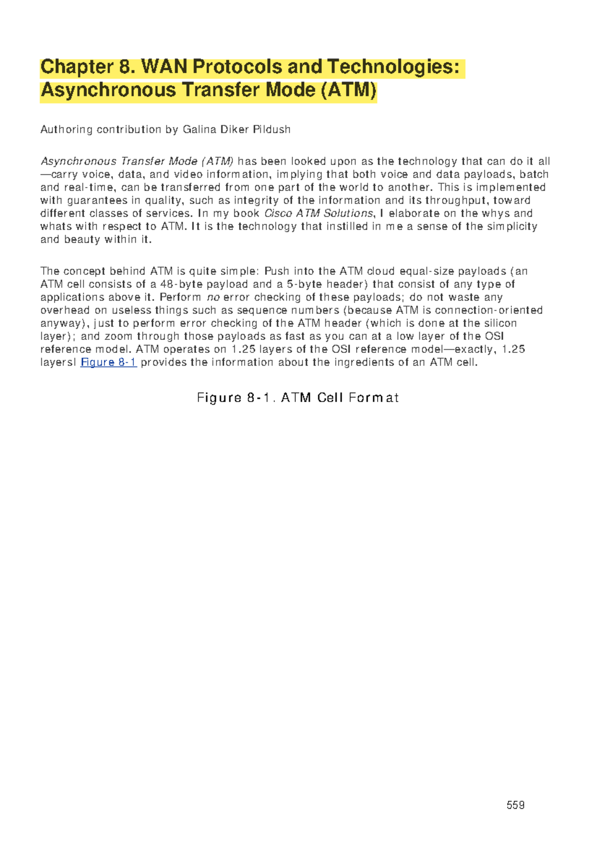 Chapter 8 Wan Protocols And Technologies Asynchronous Transfer Mode Chapter 8 Wan Protocols