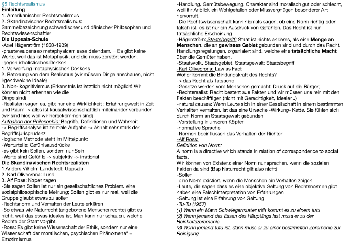 4. Einheit Rechtsethik Klatt - §5 Rechtsrealismus Einleitung ...