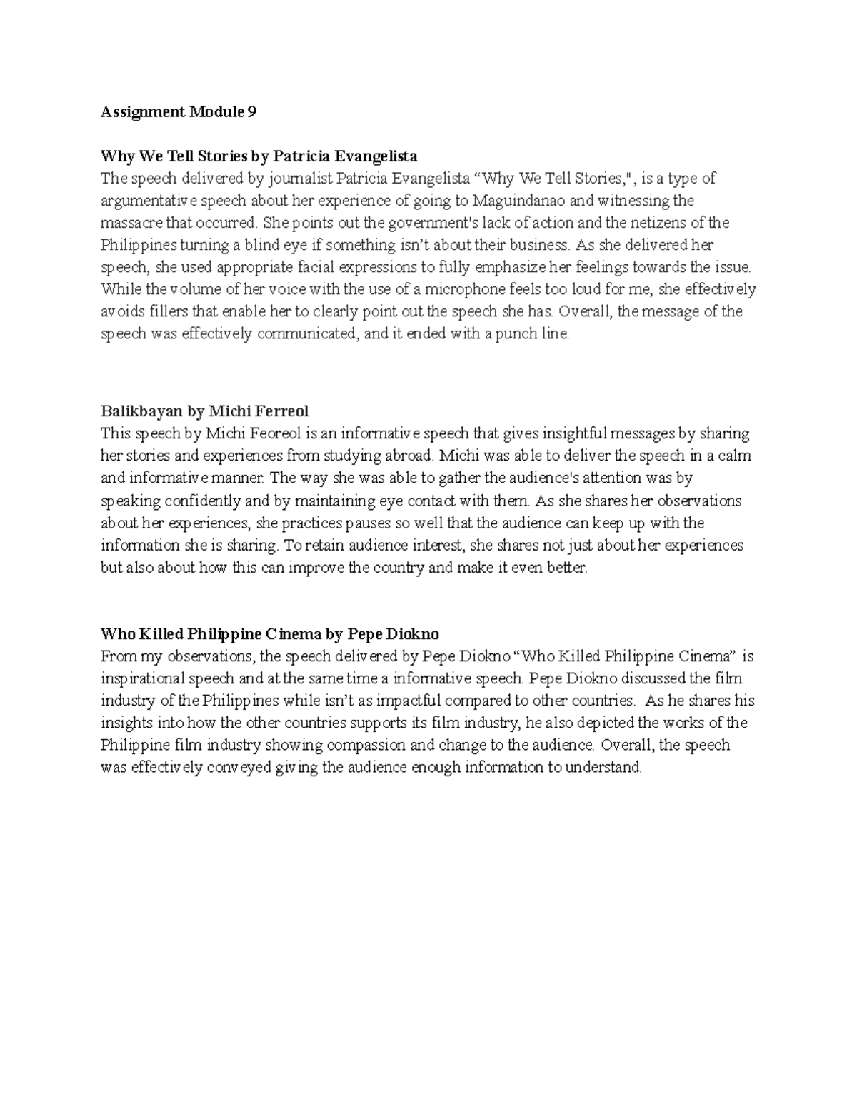 Assignment Module 9 - gujhh hjhj ghjbh hbhh - Assignment Module 9 Why ...