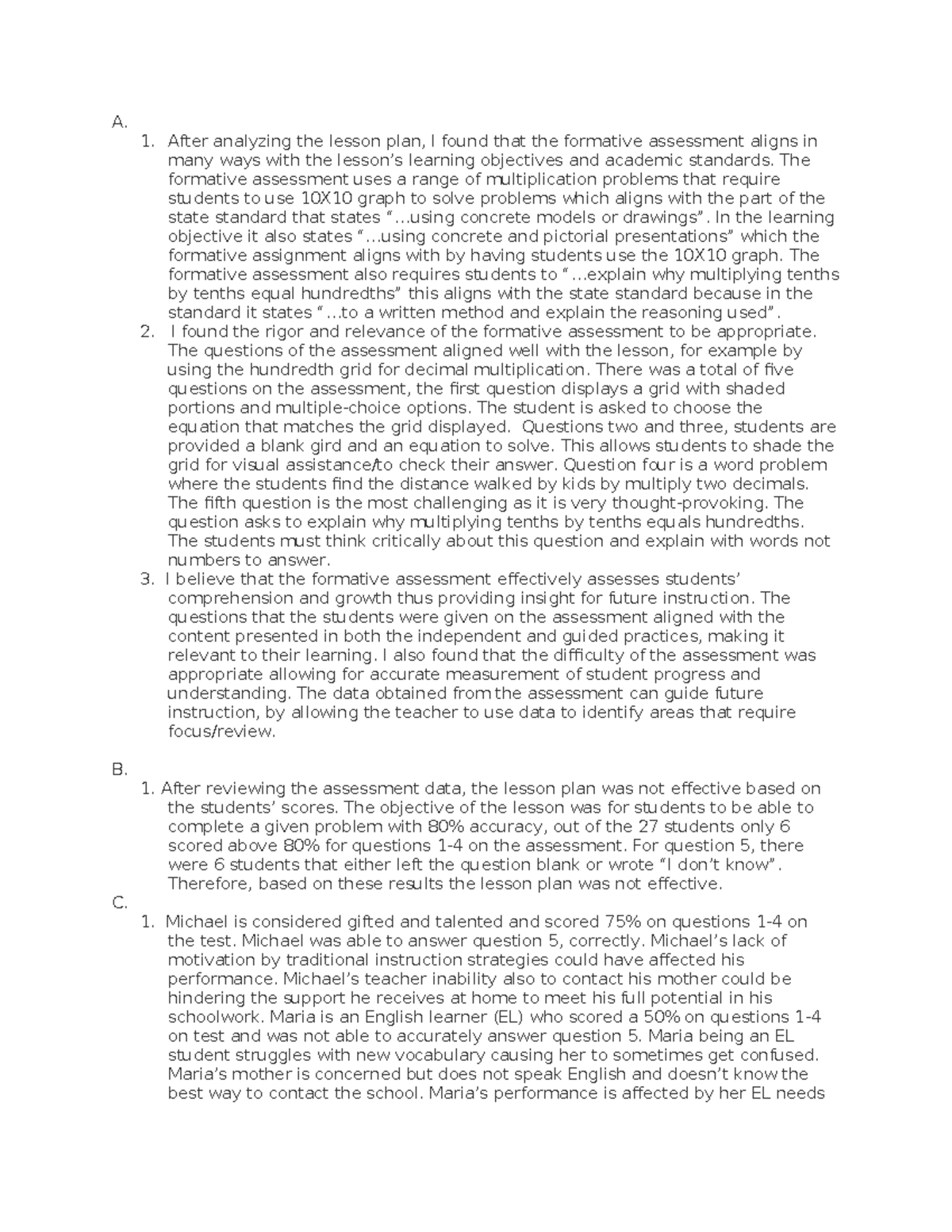 Task3 - KOM2 — KOM2 TASK 3: ASSESSMENT STRATEGIES - A. After analyzing ...