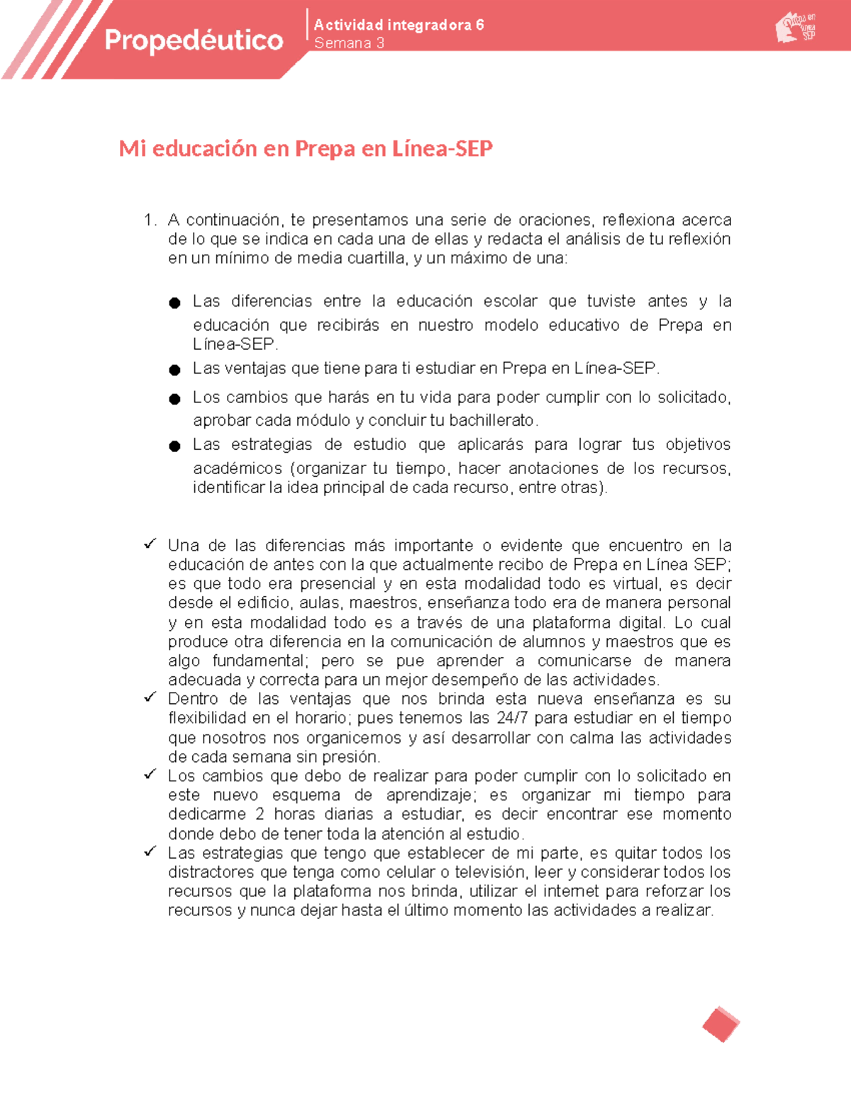 Sampedro Montiel Yeshua M00S3Al6 - Semana 3 1 Mi educación en Prepa en Línea-SEP 1. A ...
