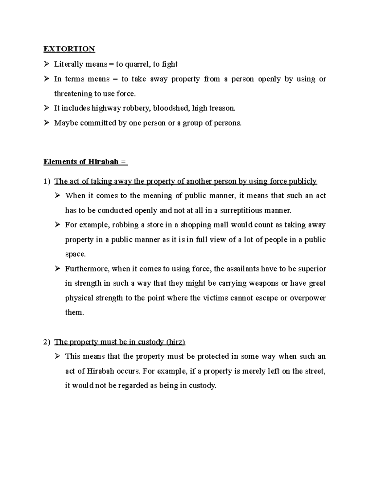 Topic 6 Extortion - please use at ur own risk. - EXTORTION Literally ...