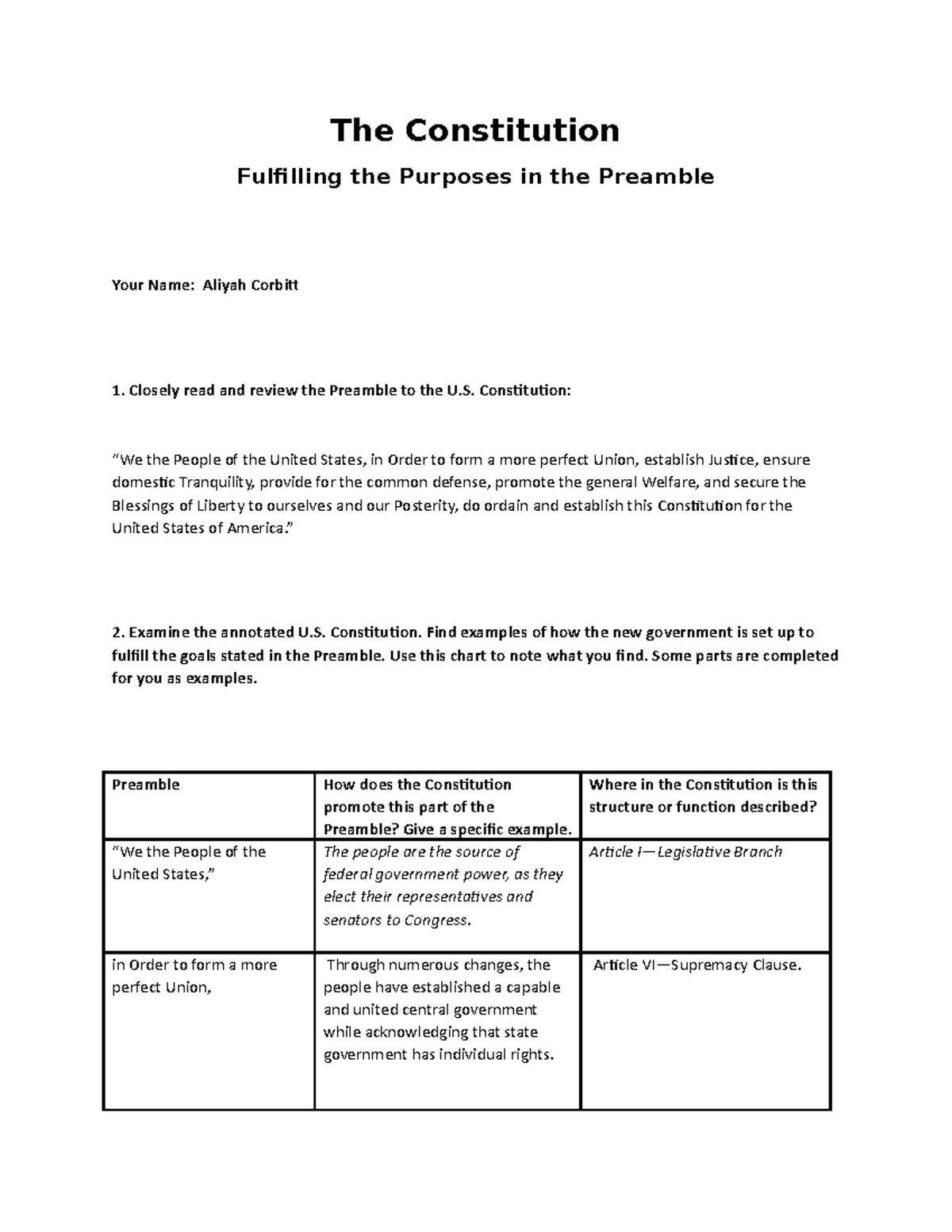 The Constitution - For anyone who needs help. - The Constitution ...