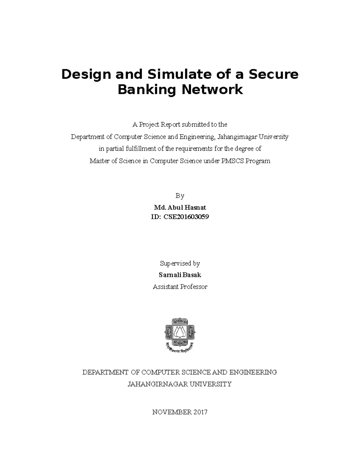 Design and Simulate of a Secure Banking - Design and Simulate of a ...