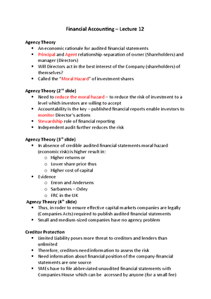 Foundations of Accounting - Accounting and Finance for Chapter One ...