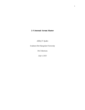Module 4 Journal - Tester Jeffrey Sparks - 1 Module 4-3 Journal: Tester ...
