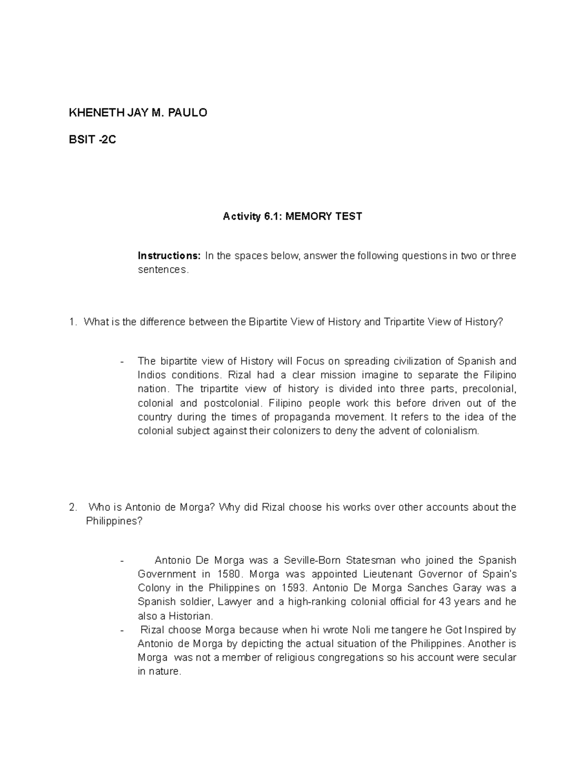 01 Excel Fundamentals Efficiency, Data, Data Sets, Formatting - KHENETH JAY M. PAULO BSIT -2C ...