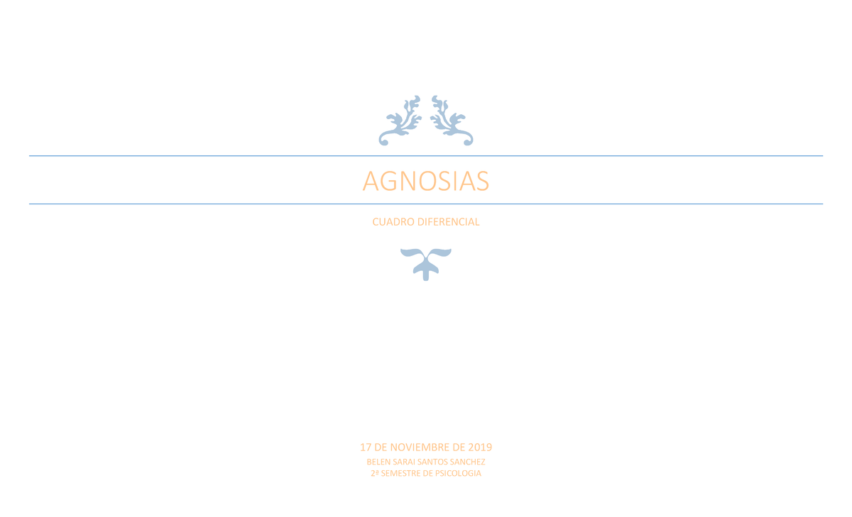 Agnosias - Warning: TT: undefined function: 32 Warning: TT: undefined function: 32 AGNOSIAS ...