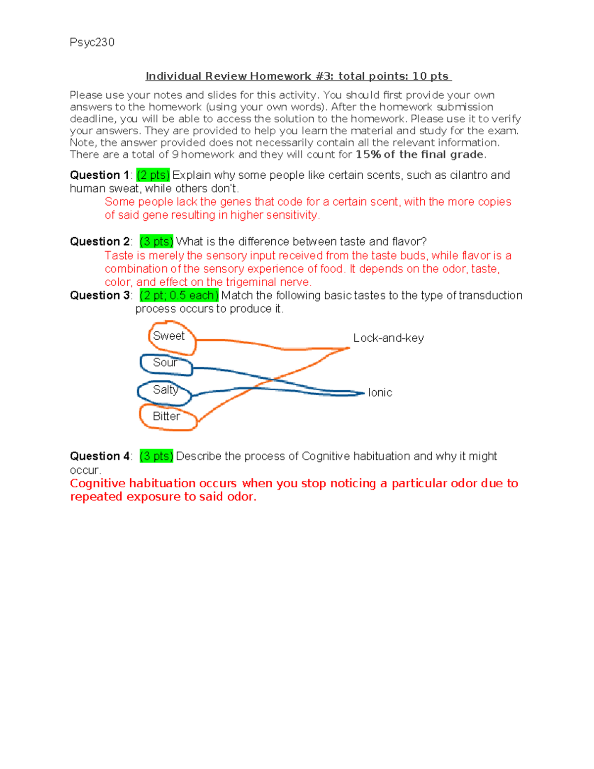 Individual Review Homework #3 for Students - Psyc Individual Review ...