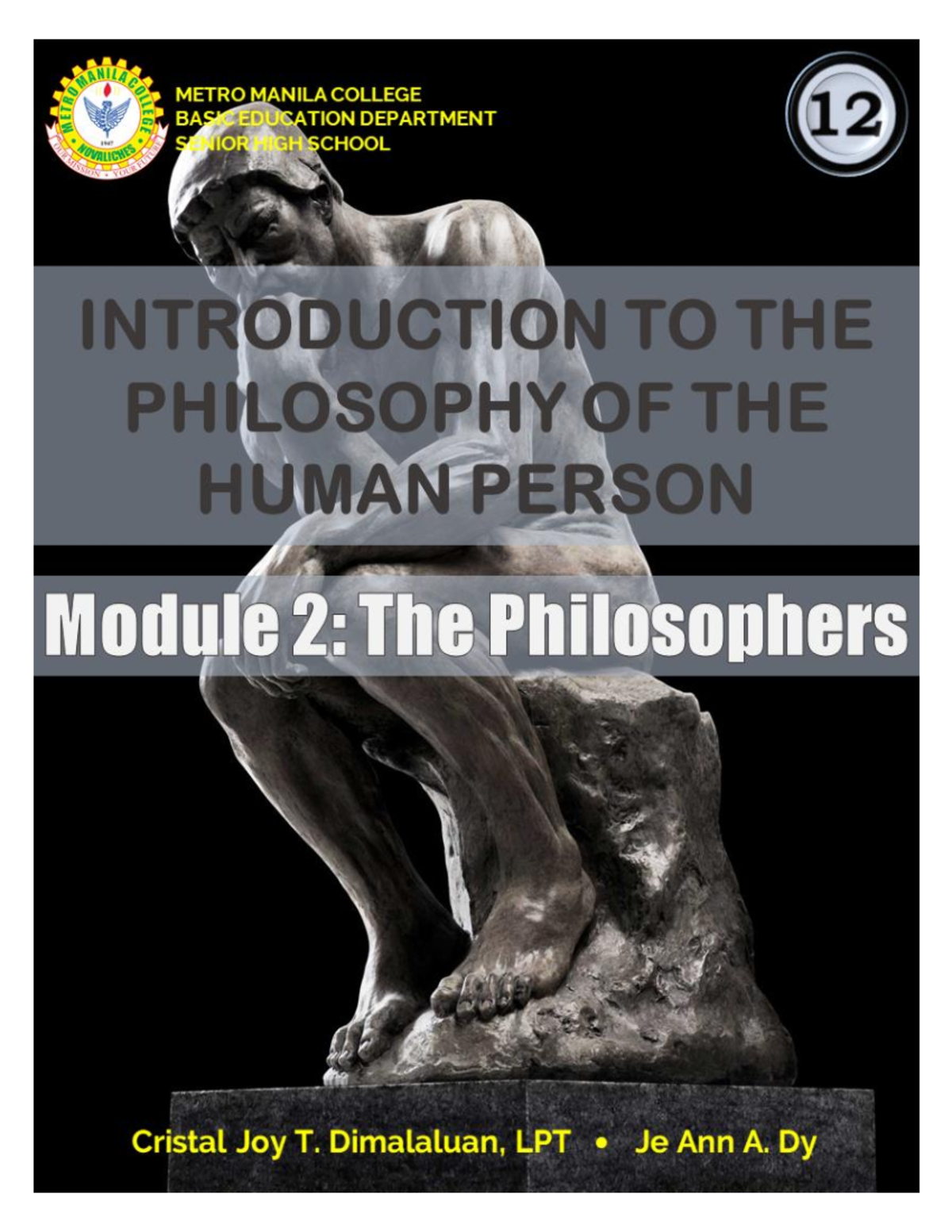 Module 2 Introduction TO THE Philosophy - MODULE 2: THE PHILOSOPHERS ...