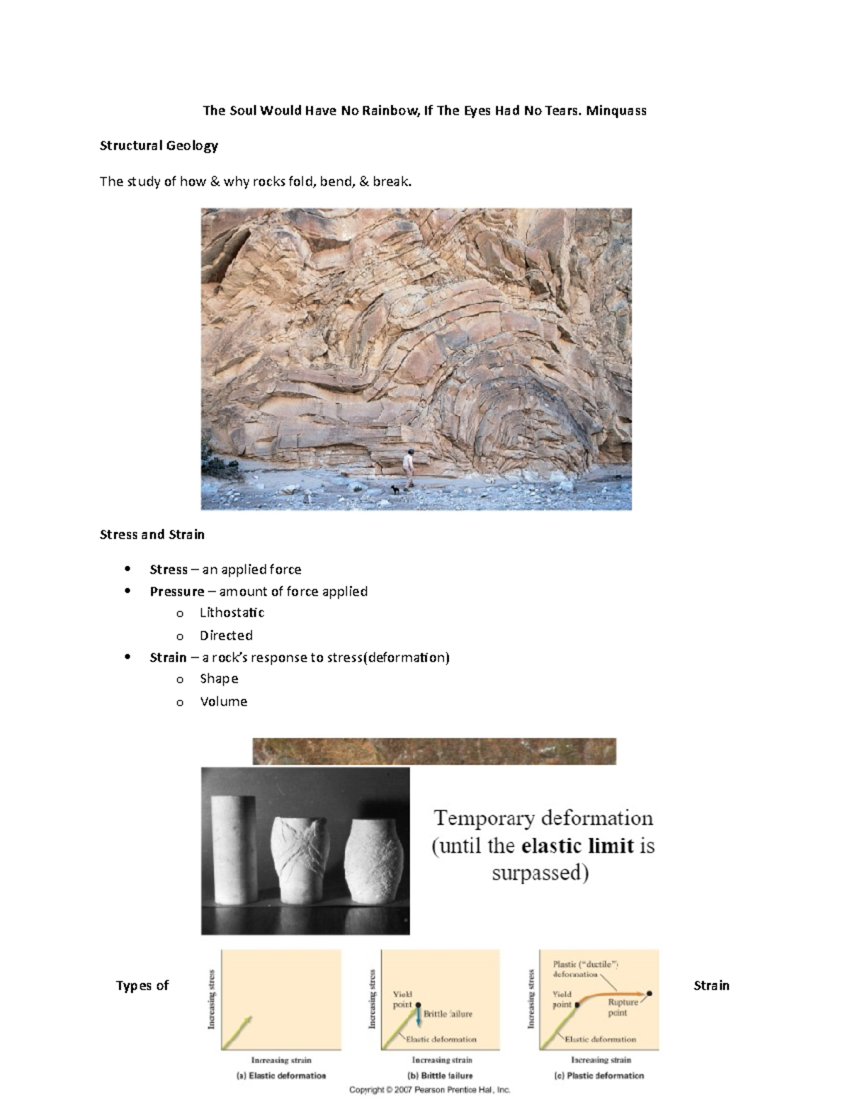 Structural Geology Notes - The Soul Would Have No Rainbow, If The Eyes ...