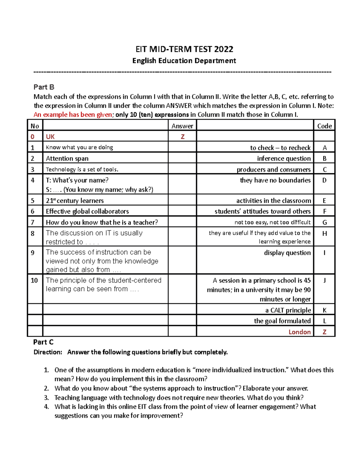 EIT Midterm Test 2022 - Parts BC-OK - EIT MID-TERM TEST 2022 English ...