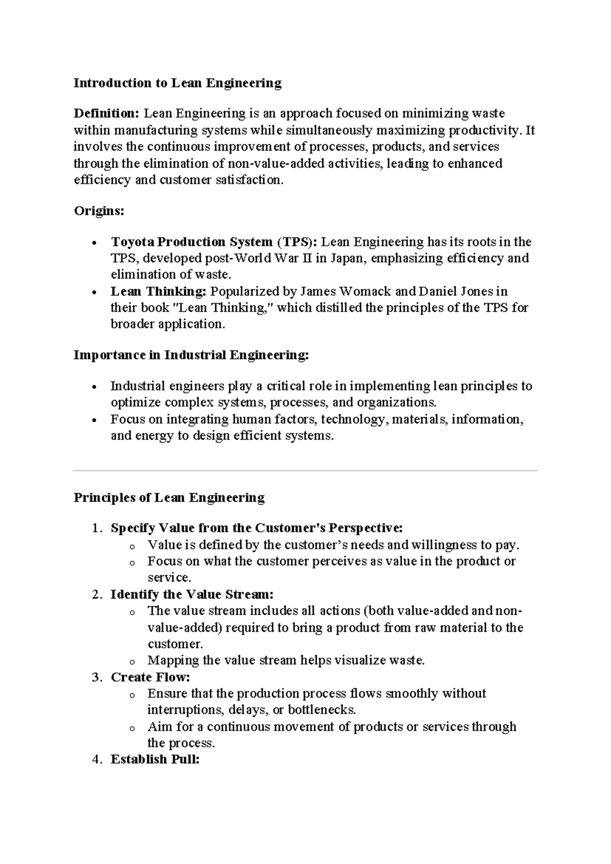 Introduction to Lean Engineering - Introduction to Lean Engineering ...
