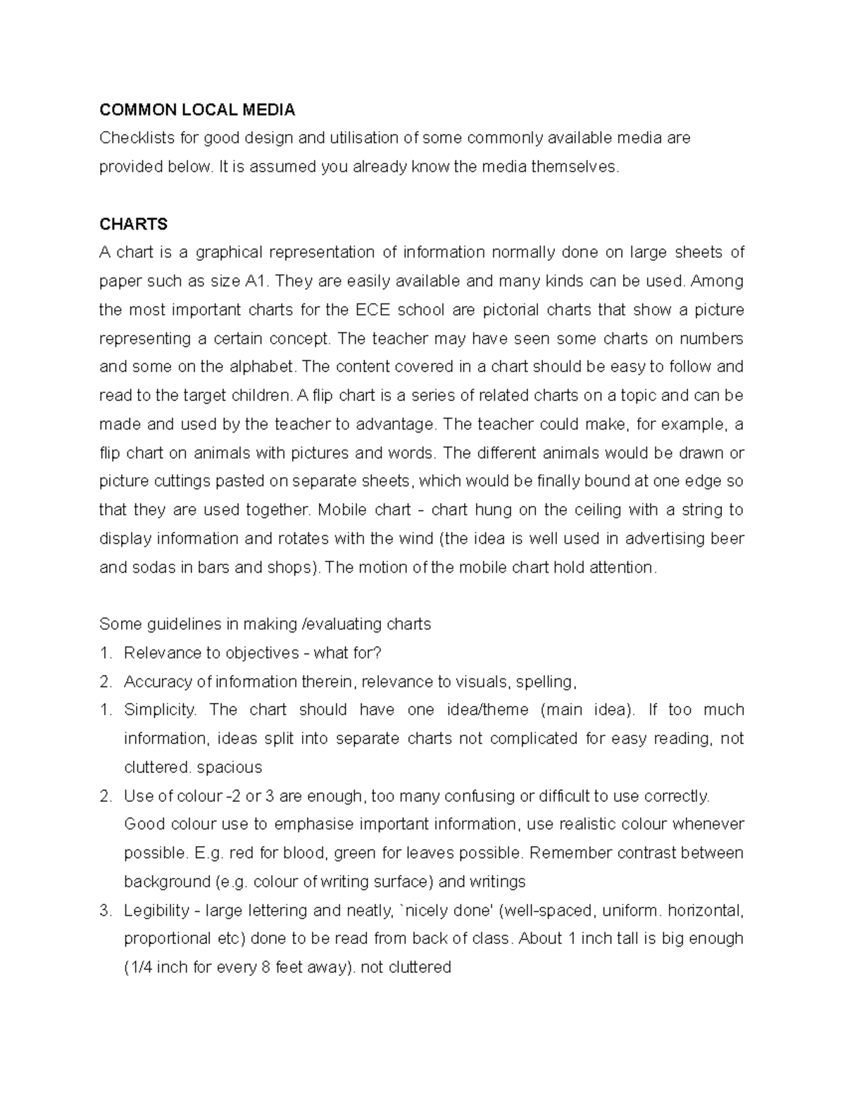 Common Local MEDI1 - COMMON LOCAL MEDIA Checklists for good design and ...