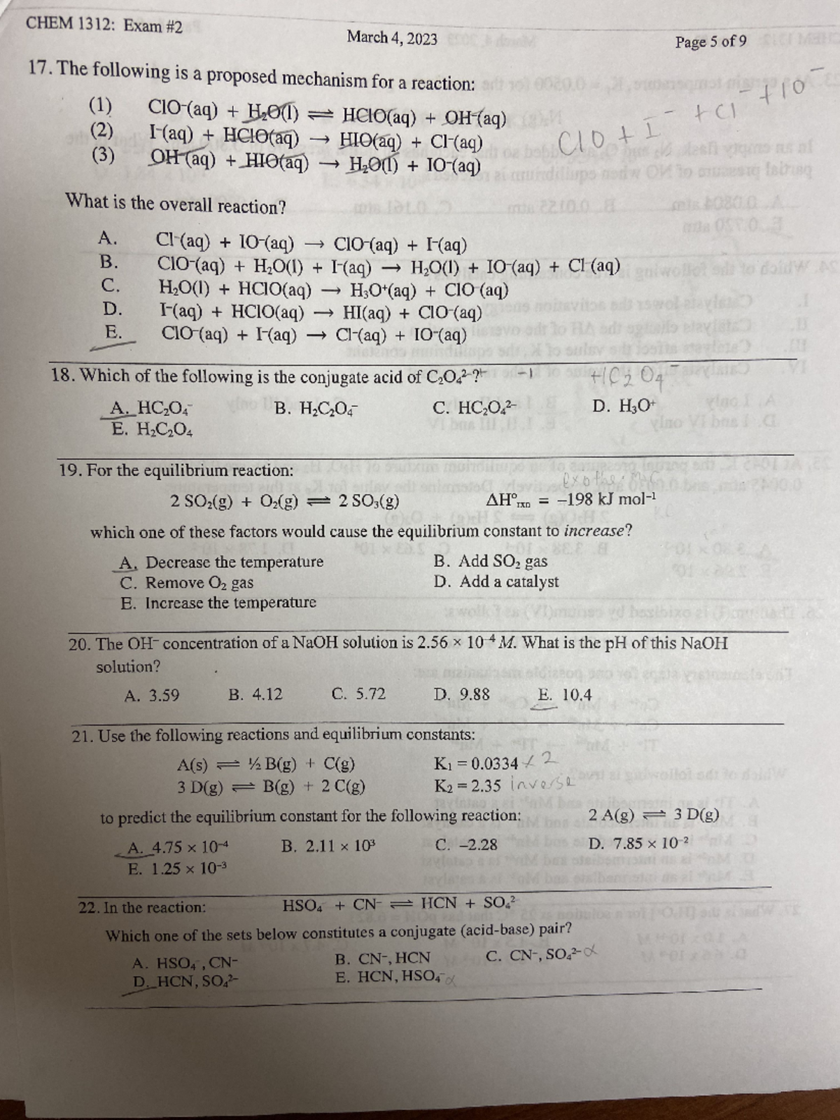 Gen chem II exam 2 - CHEM 1312 - Studocu