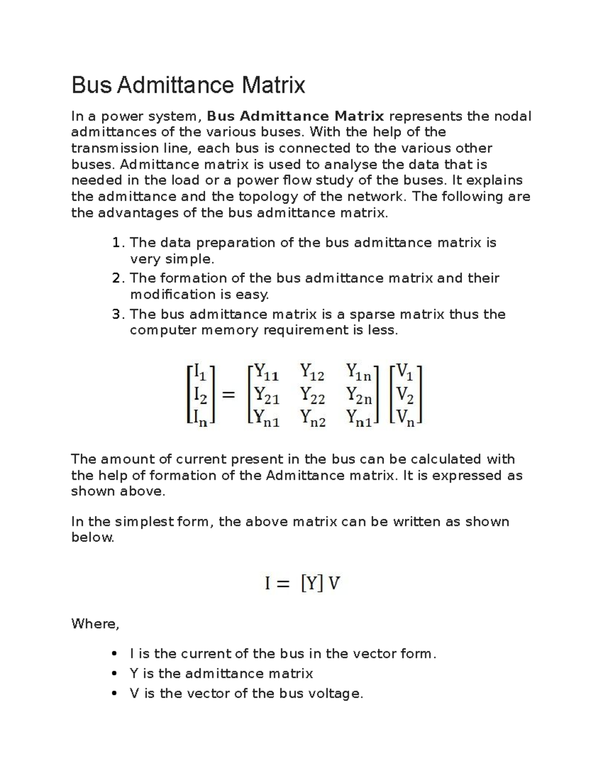 Feb16,2022Bus Admittance Matrix - Bus Admittance Matrix In a power ...