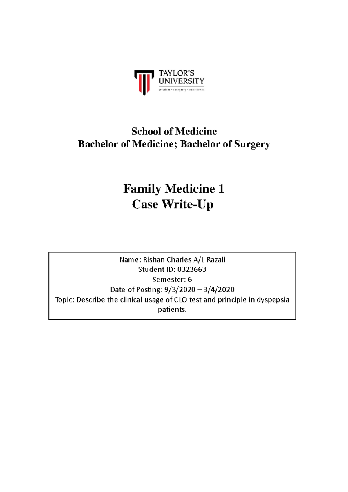 CLO test and Dyspepsia - Why the CLO test is the Gold standard in ...