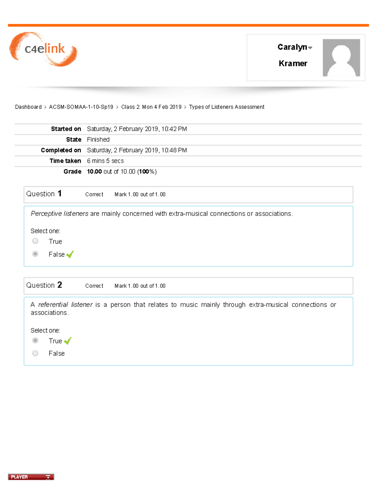 Types of Listeners Assessment - 3/15/2019 Types of Listeners Assessment ...