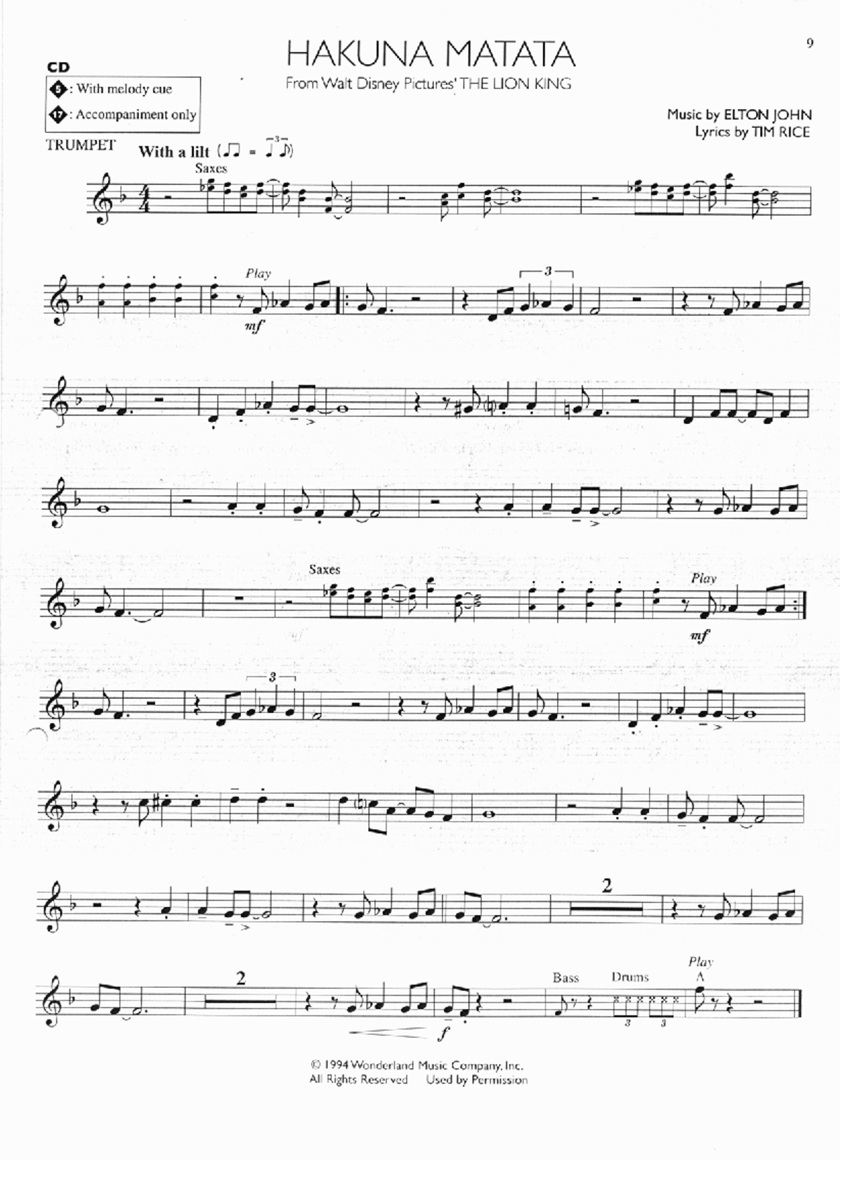 Disney Movie HITS - Hakuna Matata - adaptación y parodia musical - Studocu