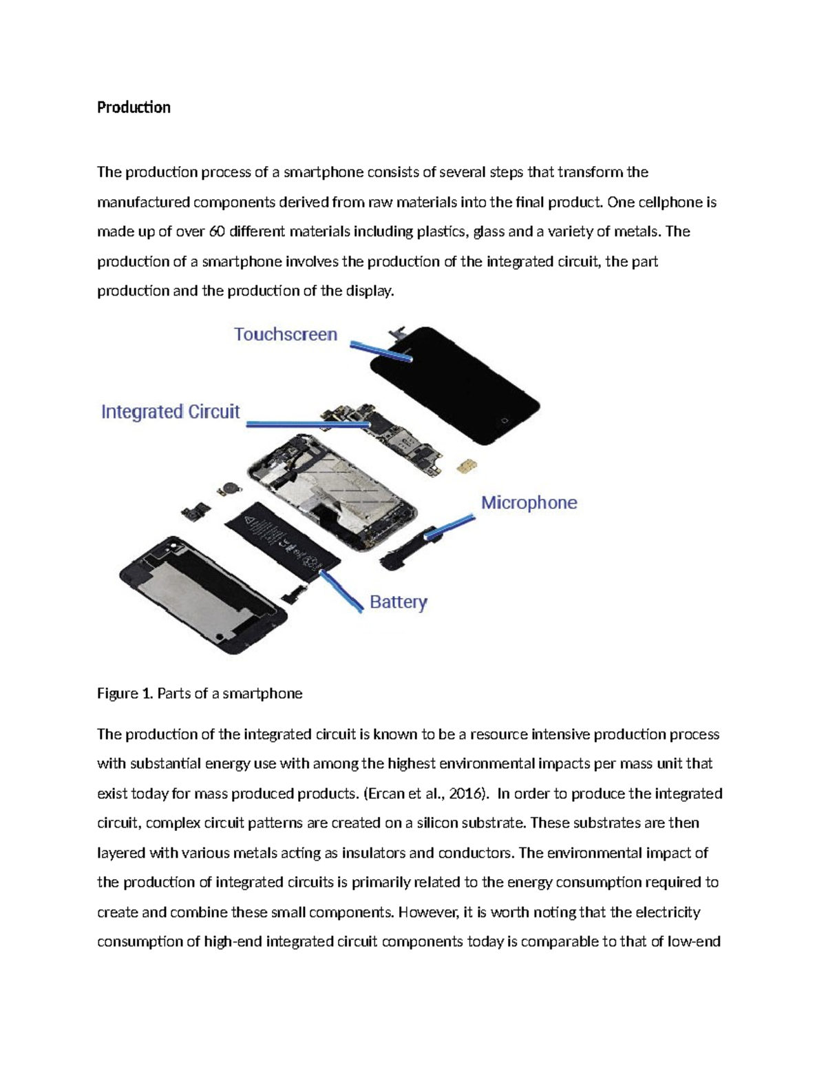 202project 2 - ENGR-202 - Production The production process of a ...