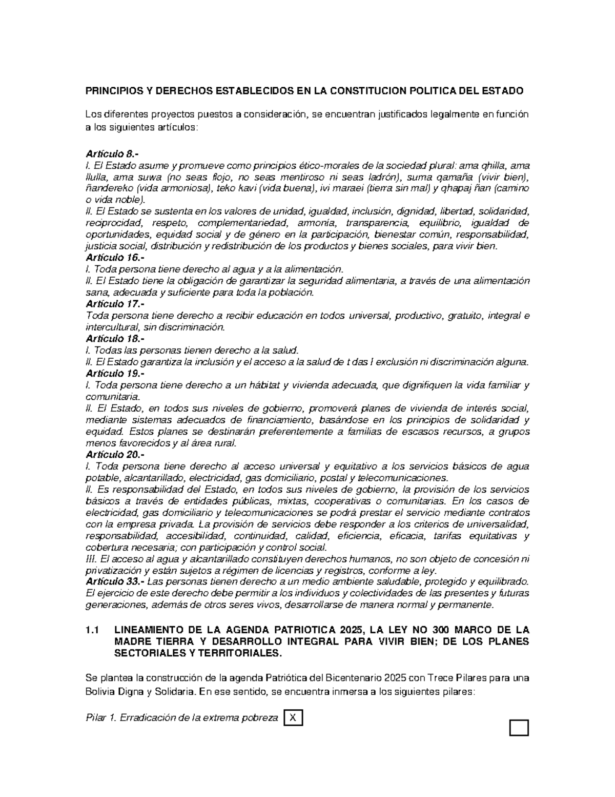 Principios Y Derechos Establecidos - PRINCIPIOS Y DERECHOS ESTABLECIDOS ...