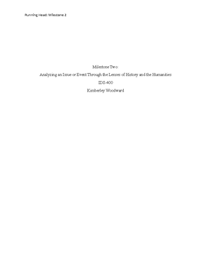 Module 6 Critical Analysis Different Lens - IDS400 - SNHU - Studocu