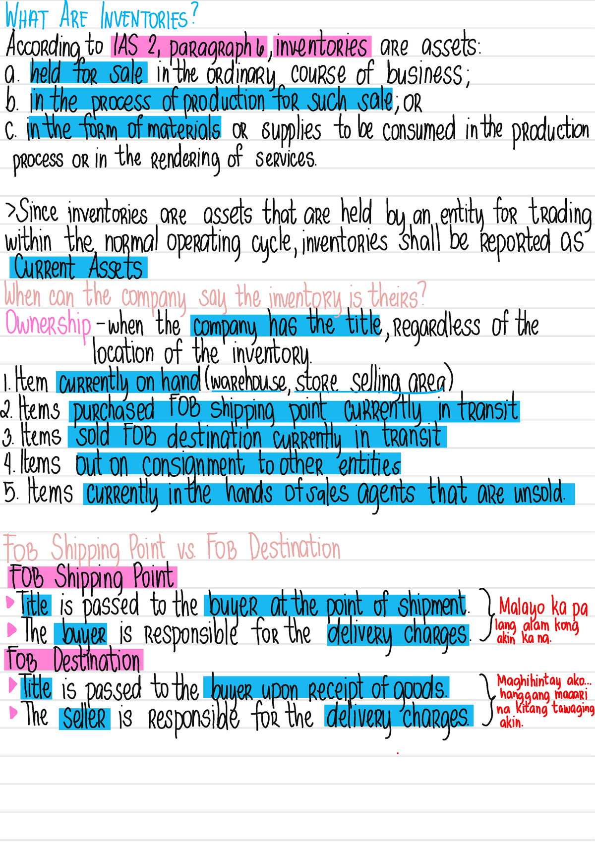 Inventories - Goodluck - accounting - an accountant shall lean towards ...