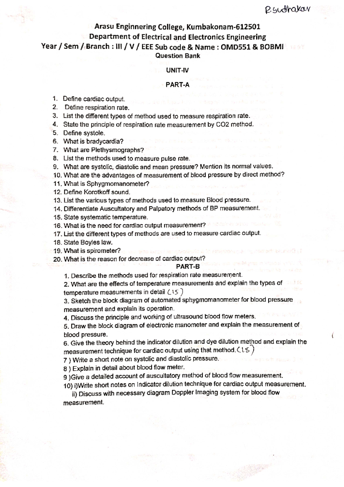 Dsp ques bank - REFER QUESTION BANK - Digital signal processing - Studocu