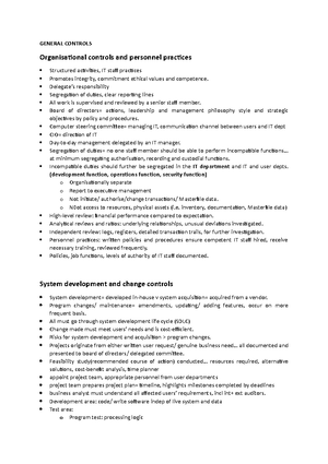 Audit 288 - A U D I T I N G 2 8 8 Disclaimer General The content of ...