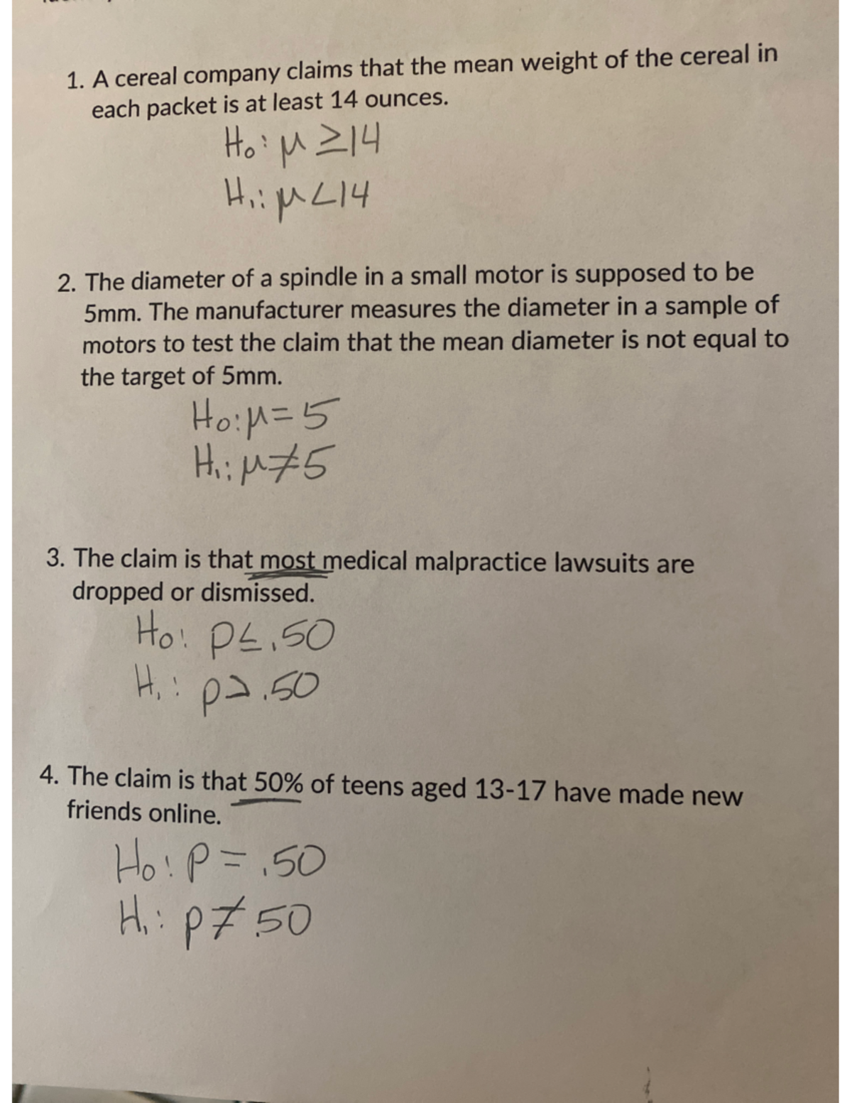 Example answers - MATH 2020 - Studocu