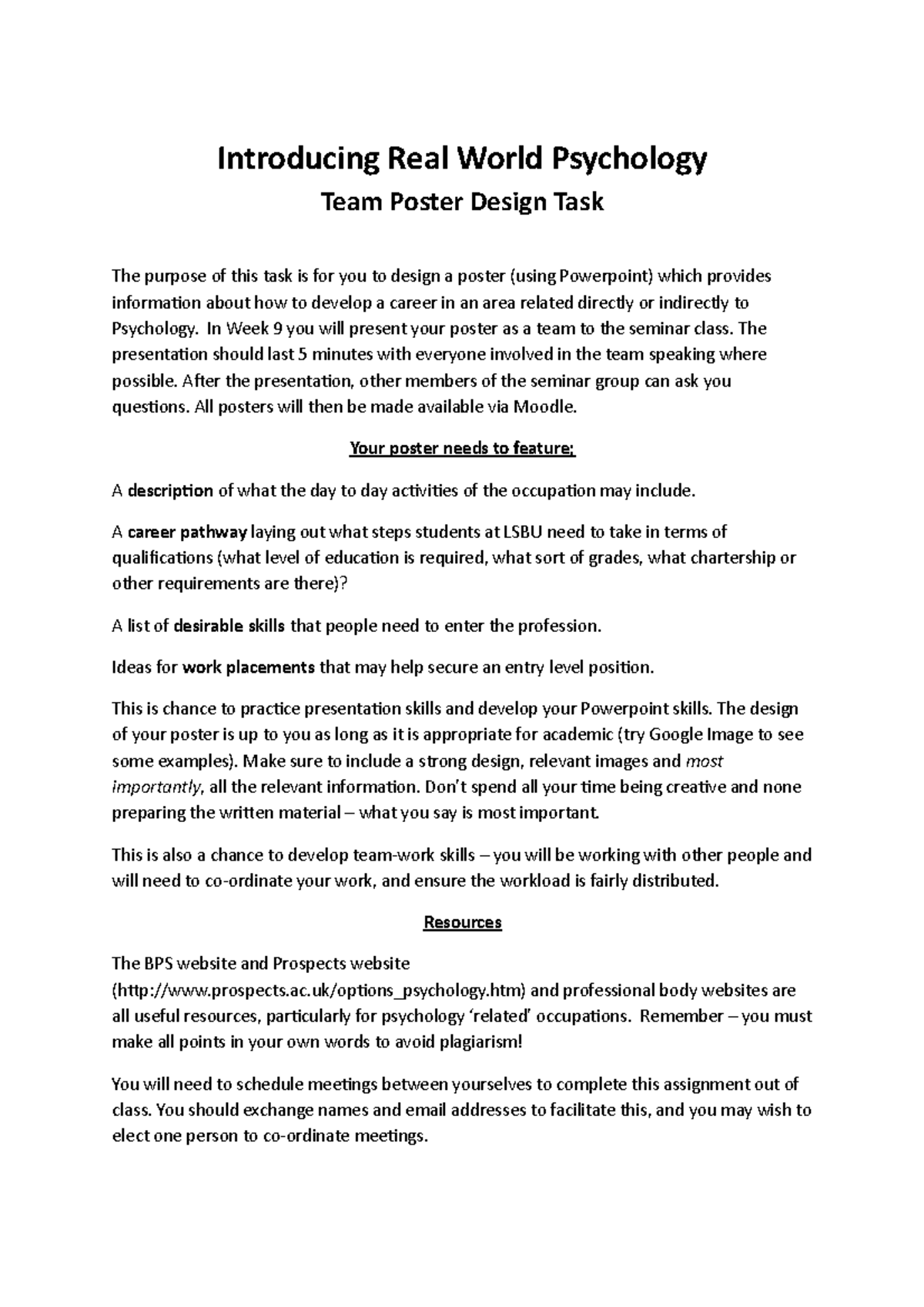 Week 2 IWP seminar - Real-world psychology worksheet - Introducing Real ...