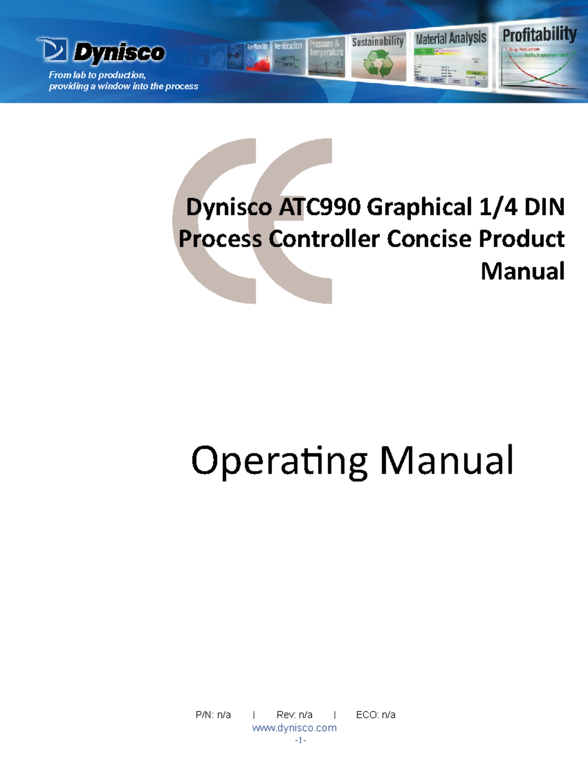 Instruction manual for the controller ATC990 - providing a window into the process dynisco Rev ...