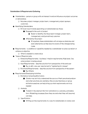 Exam 3 Project Management - Revised MIST 5740S Exam 3 STUDY GUIDE ...